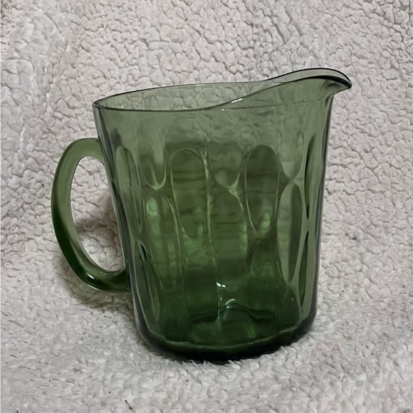 Kitchen | Vintage Avocado Green Depression Glass Pitcher | Poshmark